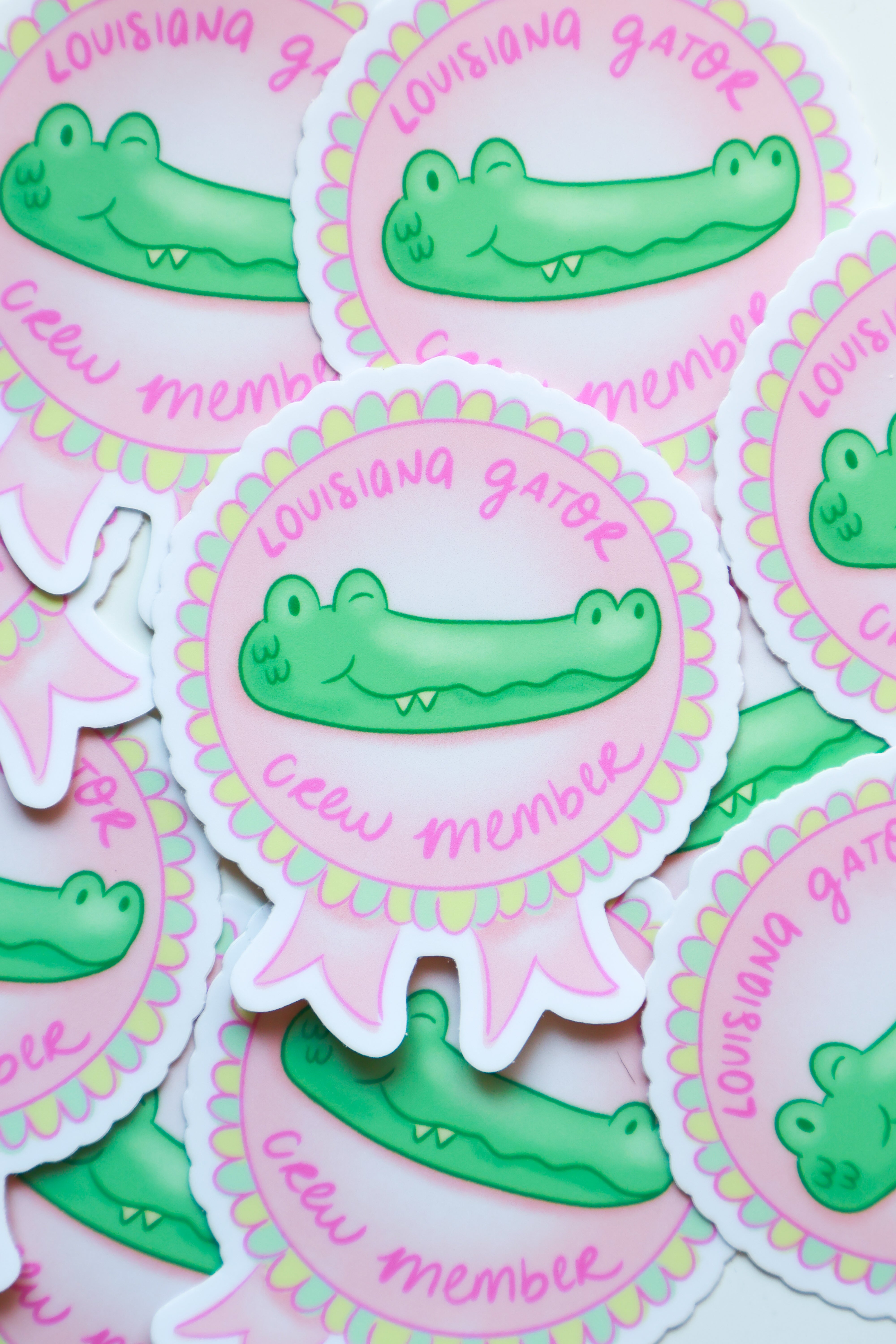 Louisiana Gator Crew Member Sticker – Pinkalula